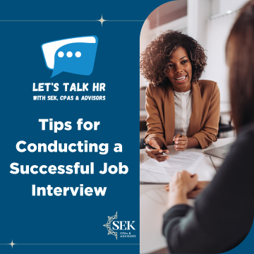 Let's Talk HR - Tips for conducting a successful job interview | SEK